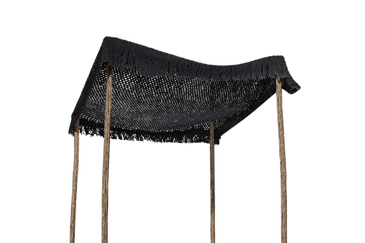 Day bed Roof macrame pakoworld black 3.8x3m