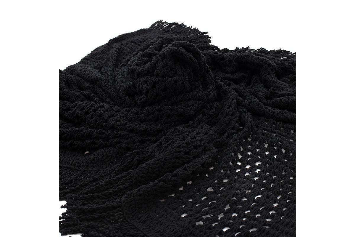 Day bed Roof macrame pakoworld black 3.8x3m