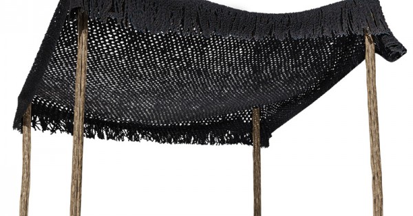 Day bed Roof pakoworld macrame black 2x2m