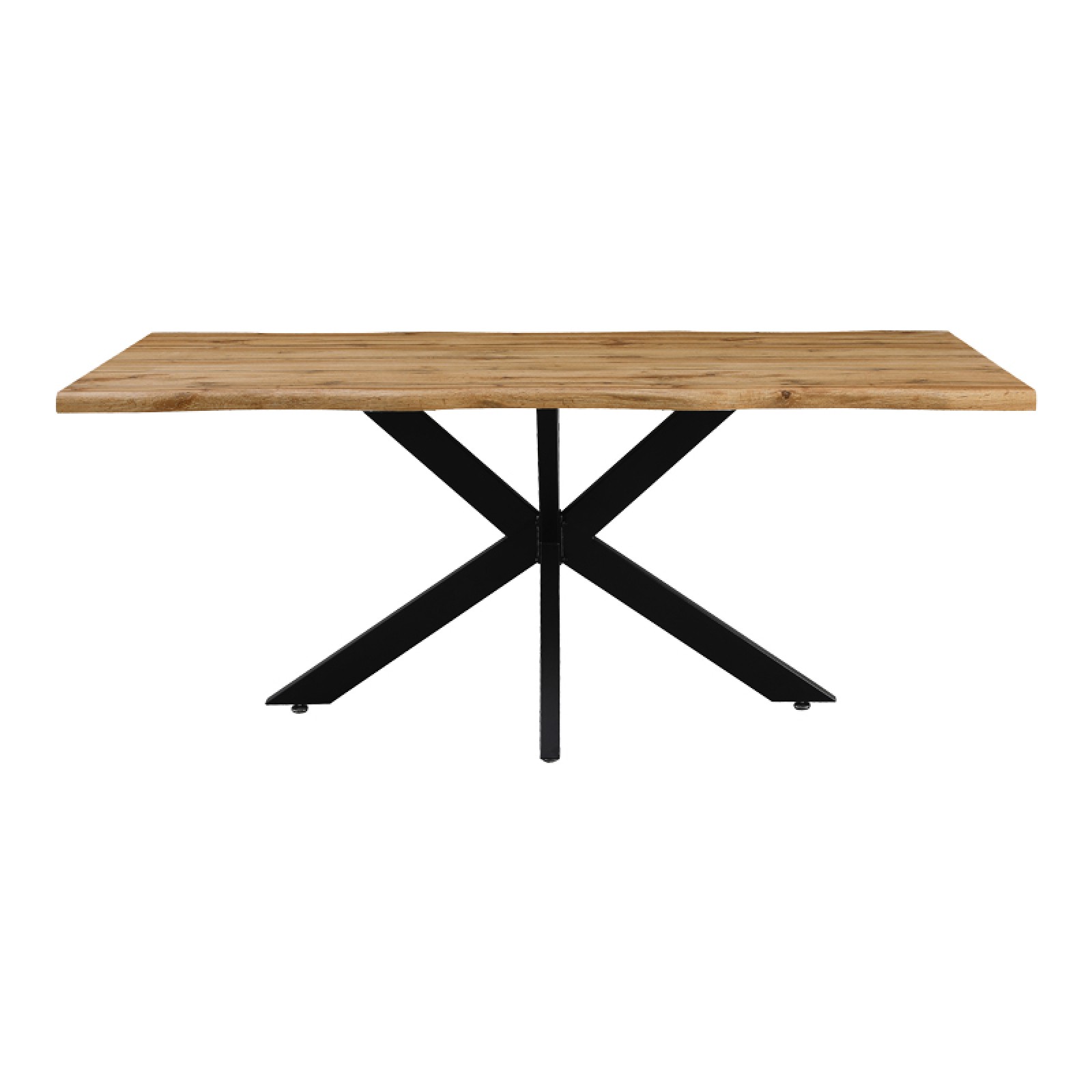 Table Gilman pakoworld MDF in sonoma-black color 180x90x75cm.