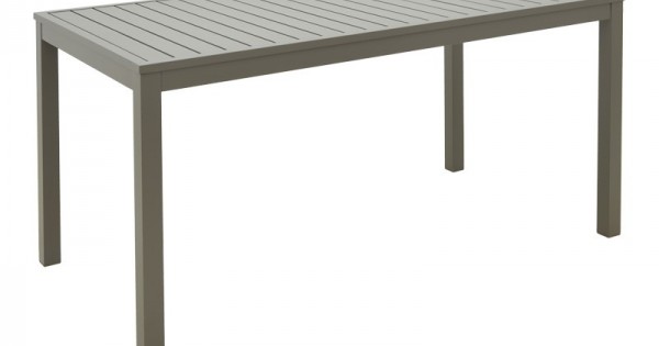 Τραπέζι Kliton pakoworld αλουμίνιο σε σαμπανιζέ απόχρωση 150x80x74εκ