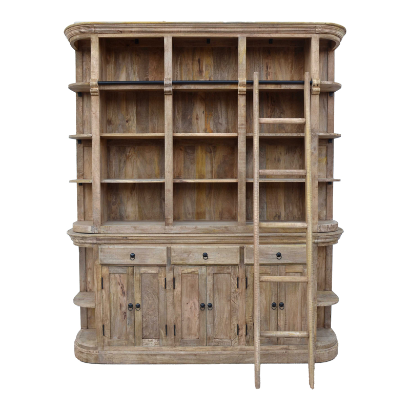 Library Shelvy Inart sonoma solid mango wood 200x40x230cm κυπρος
