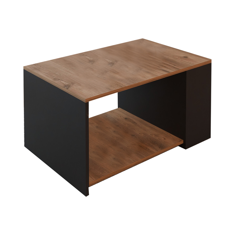 Coffee table Noil pakoworld oak-anthracite melamine 90x60x48cm cyprus